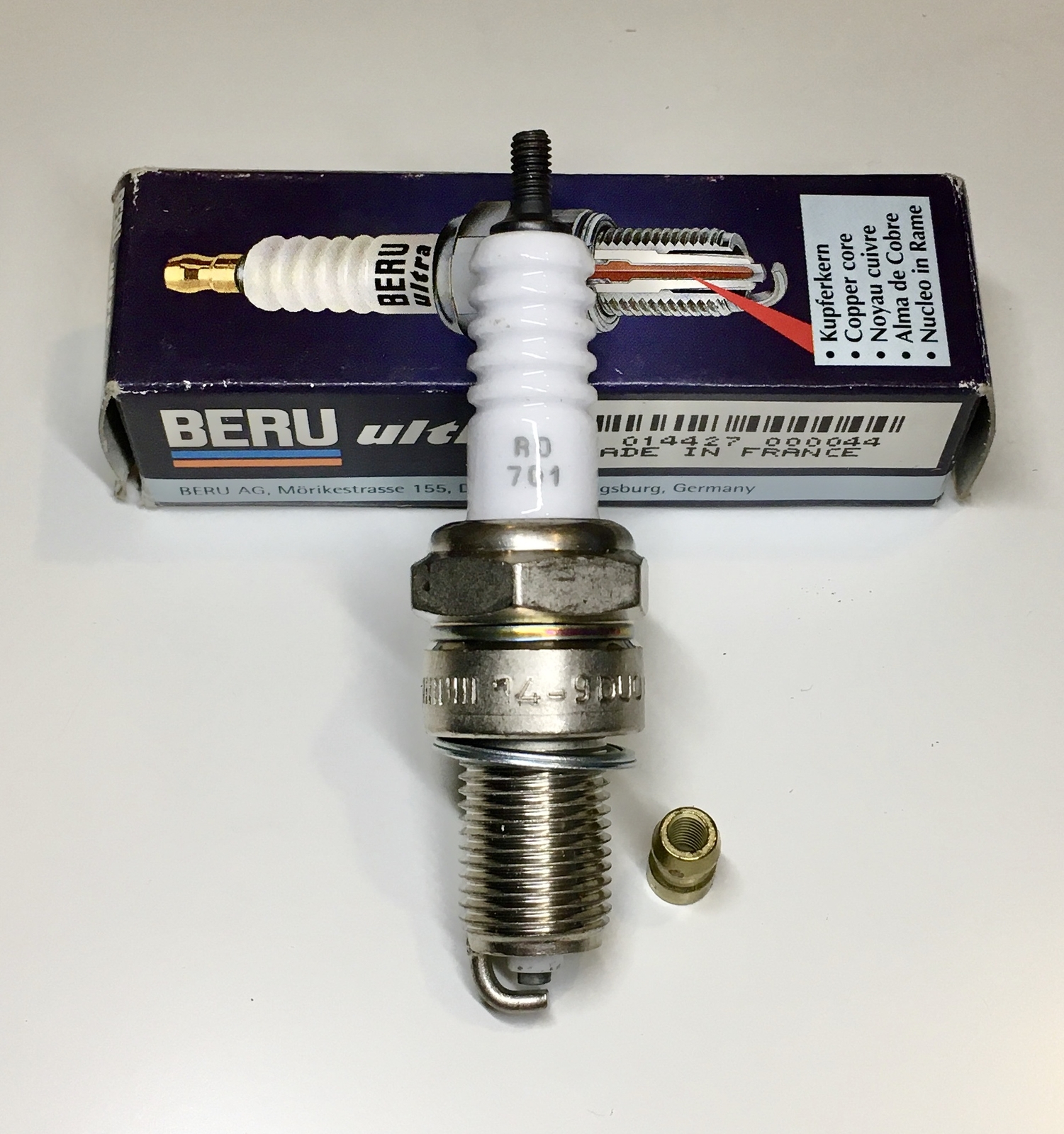 Beru 14-9DUO Z77 Zündkerze Spark Plug la bougie candela d'accensione la ...