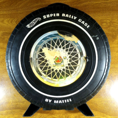 Hot Wheels Vintage Redline Super Rally Case 24 Car Black White Wheel ...