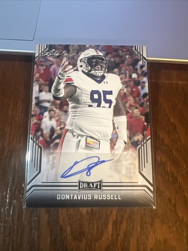 DONTAVIUS RUSSELL 2019 Leaf Draft Auto Autograph Rookie RC #BA-DR1 Jags ...