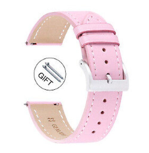 Double-sided Genuine Leather Watch Band Strap Quick Release18 20 22 24 ...