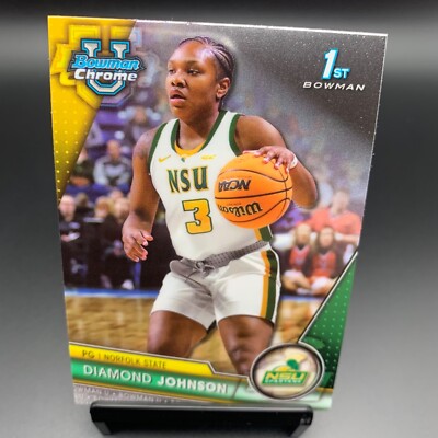 2023-24 Bowman Chrome U #22 Diamond Johnson Norfolk State | eBay