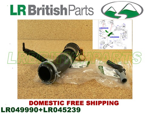 LAND ROVER THROTTLE BODY HEATER THERMOSTAT HOSE SUPERCHARGED LR049990 ...