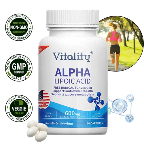 Alpha Lipoic Acid 600mg Extra Strength ALA Supplement 60 Softgels | eBay