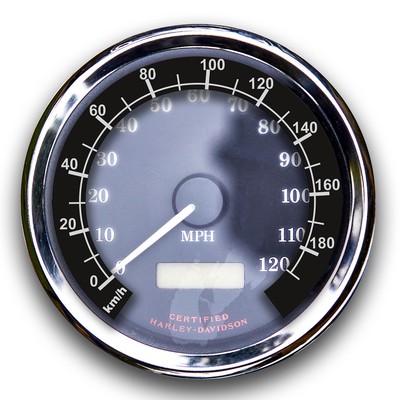 1995 - 2003 Harley-Davidson DYNA speedometer conversion sticker, KM/H ...