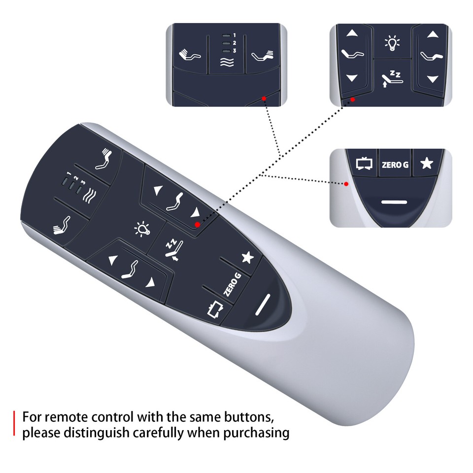 Remote Control For Tempur-Pedic Ergo Extend Adjustable bed RF502A JLDK ...