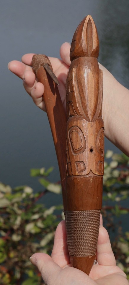 Fine Old Northwest Coast Tlingit Halibut Hook by Artist Jenny Lyn Smith ...