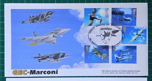 1997 Architects of the Air GEC Marconi Cover FDC Eurofighter Stanmore ...