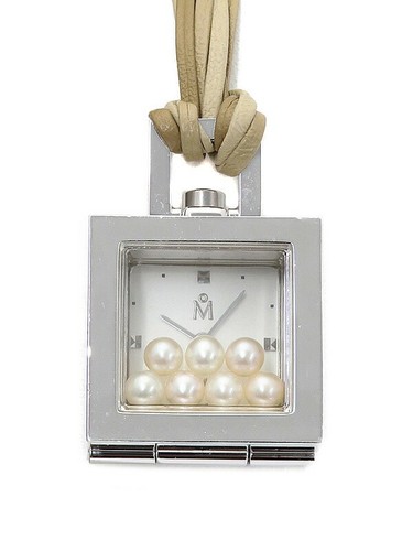 Mikimoto Square Pearl Pendant Watch Women Quartz #TW174 | eBay