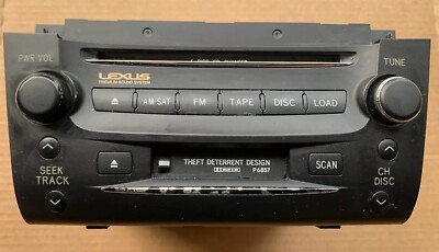 06 LEXUS GS300 GS430 RADIO CASSETTE STEREO 6 DISC CD PLAYER UNIT OEM ...