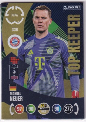 Panini 2025 FIFA Club World Cup 25 Card No. 336 Manuel Neuer Top Keeper ...