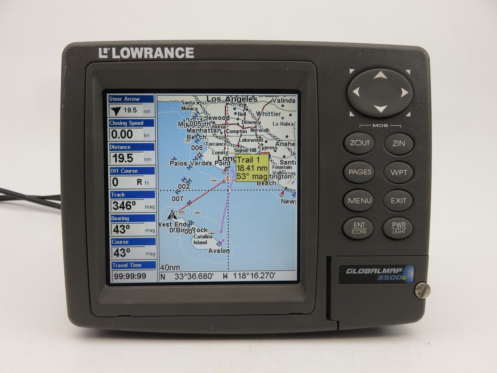 Lowrance 3500C Globalmap GPS Chartplotter Working for sale online | eBay