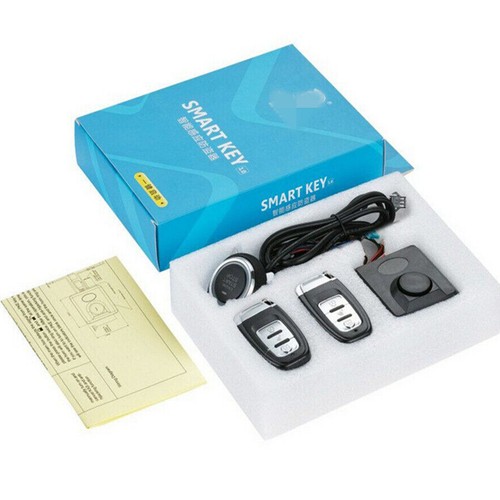 Motorcycle Engine One-button Start Button Kit Anti-theft Keyless Entry ...