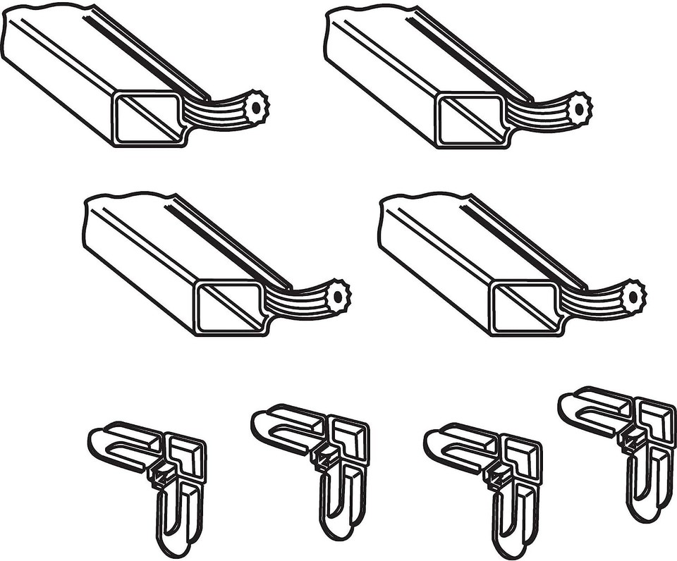 Window Frame White Alluminium Replacement DIY Kit Screen Door Frames ...