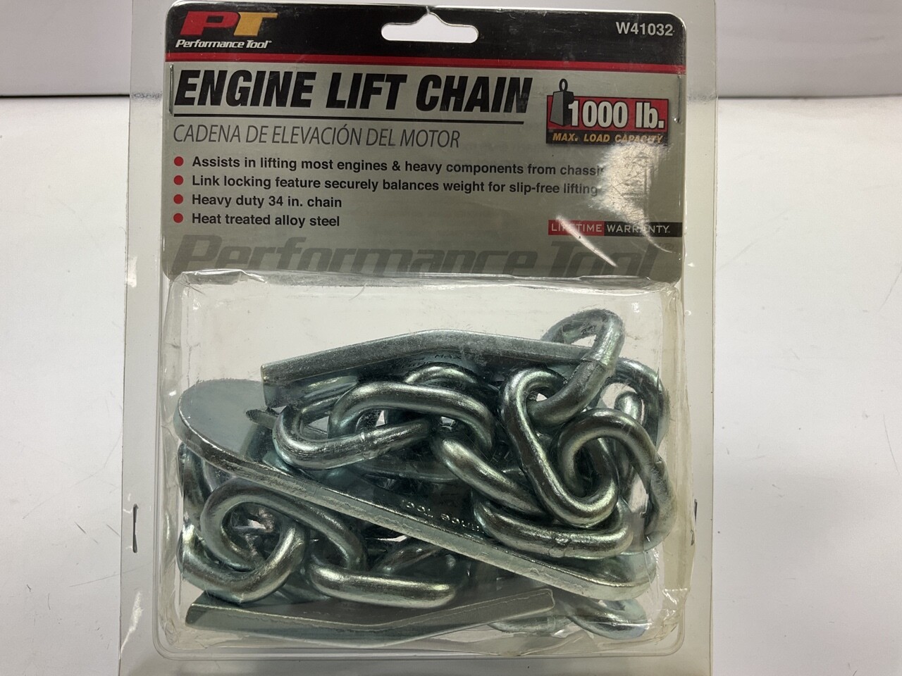 Performance Tool W41032 34" Engine Lift Chain | 1000 Lbs Max Load ...