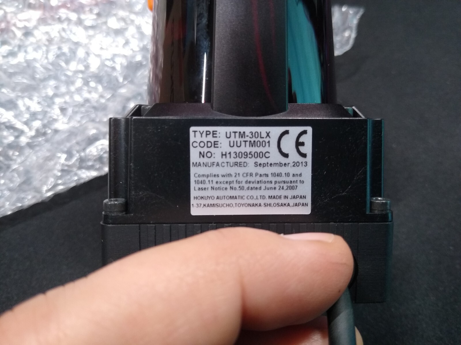 Hokuyo UTM-30LX Scanning Laser Rangefinder (Open Box) | eBay