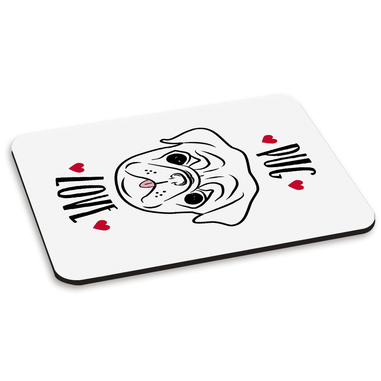 Pug Love PC Computer Mouse Mat Pad - Dog Puppy Funny | eBay Australia