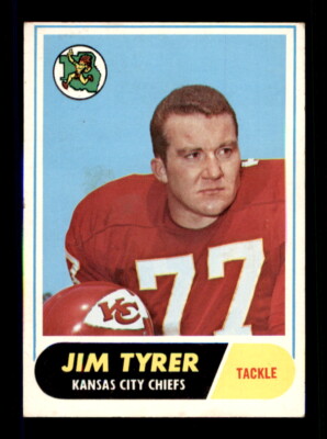 1968 Topps #15 Jim Tyrer - Crease Free | eBay