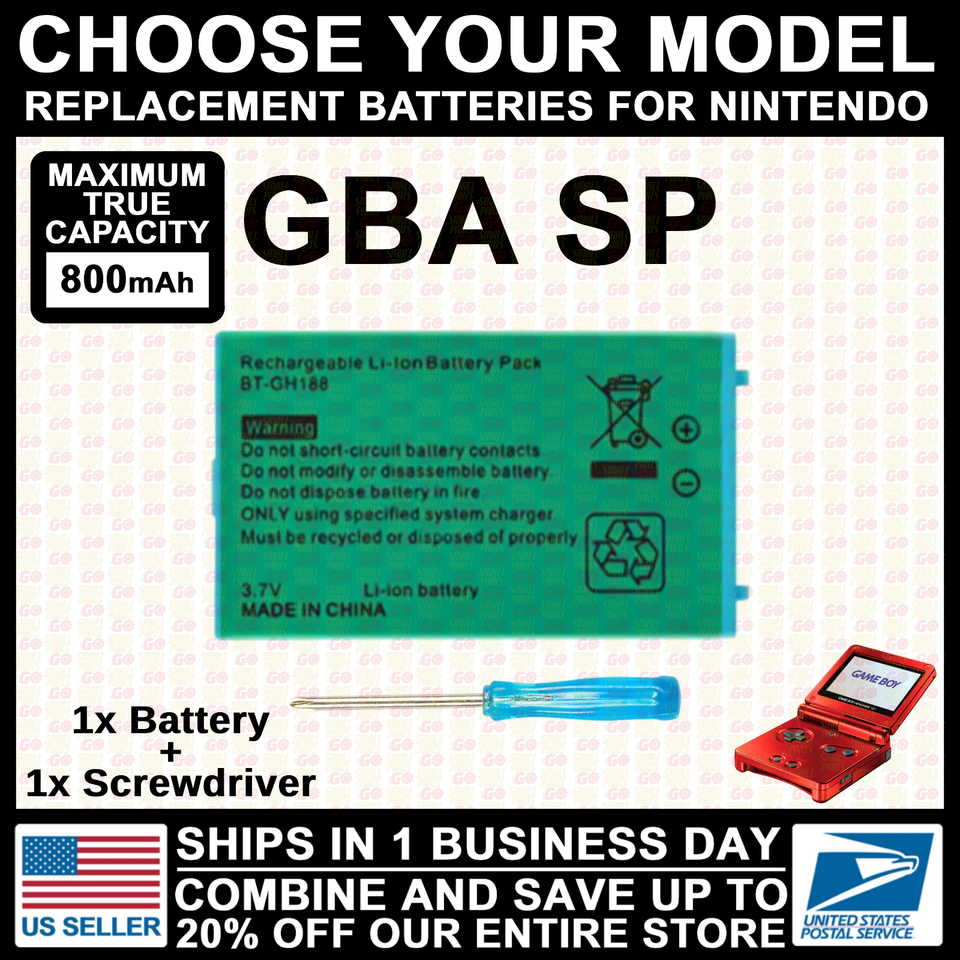 Replacement Rechargeable Battery for Nintendo New/3DS/2DS/DSi/DS/Lite ...