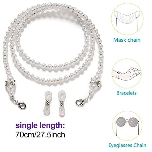 Eye Glasses String Holder Premium Beaded Eyeglass Holders Around Neck ...