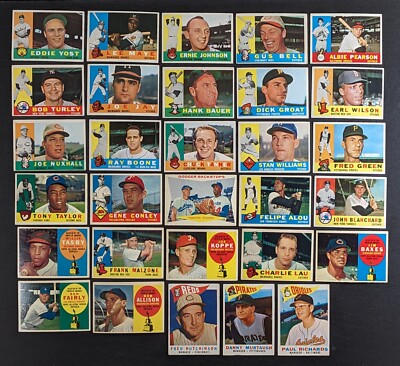 1960 Topps Baseball Set Break 30 Cards | eBay