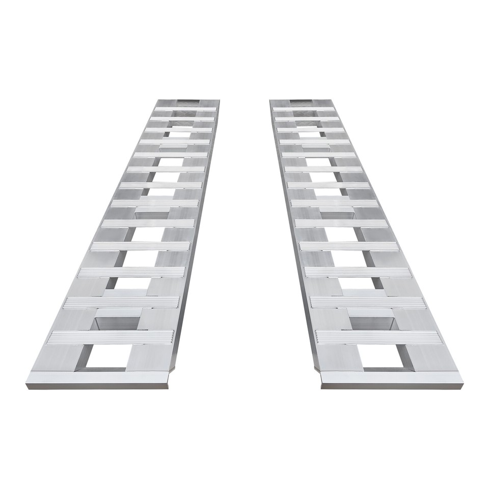 2pcs Aluminum Trailer Ramps Truck Car Auto Trailer Ramps Loading Ramps ...