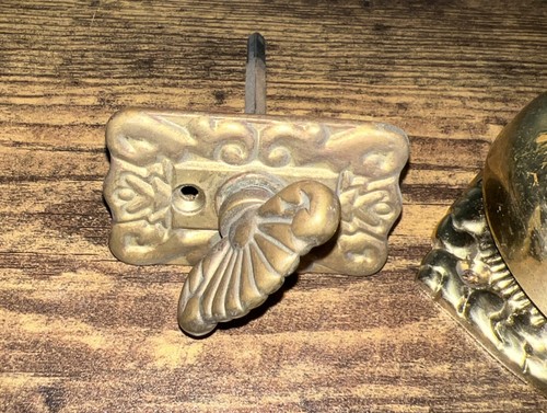 Vintage Victorian Style Brass Manual Key Wind Mechanical Door Bell ...