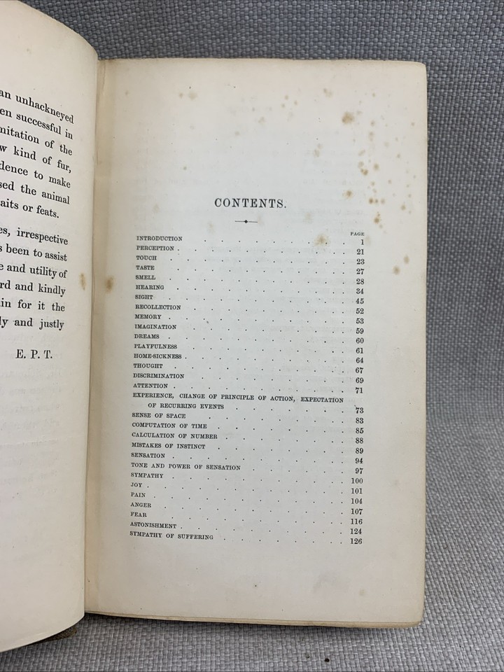 "The Passions of Animals" Edward P. Thompson (1851) HC Nature | eBay