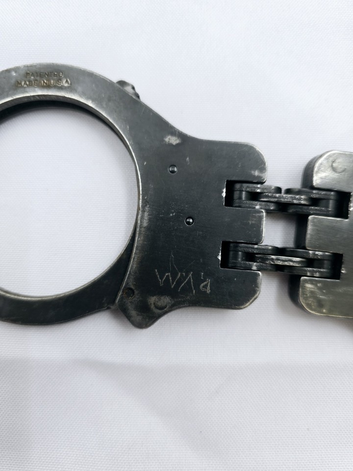 Vintage Peerless Hinged Handcuffs w/key | eBay
