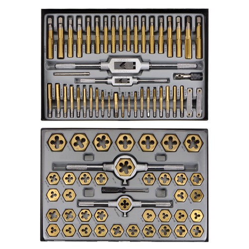 86pcs Tap and Die Sets SAE & Metric Threading External & Internal ...