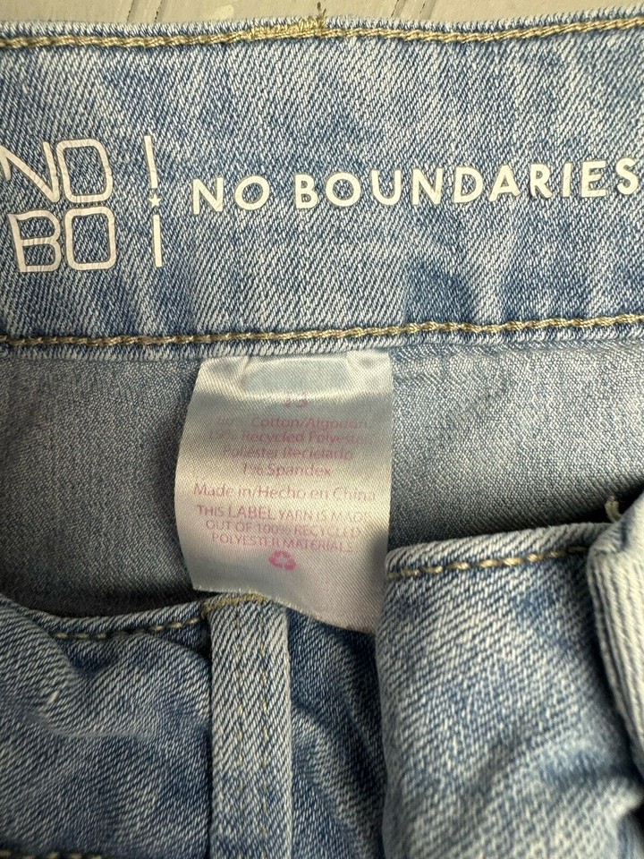No Boundaries Size 13 Womens Jeans Boot Cut High Rise Light Wash ...