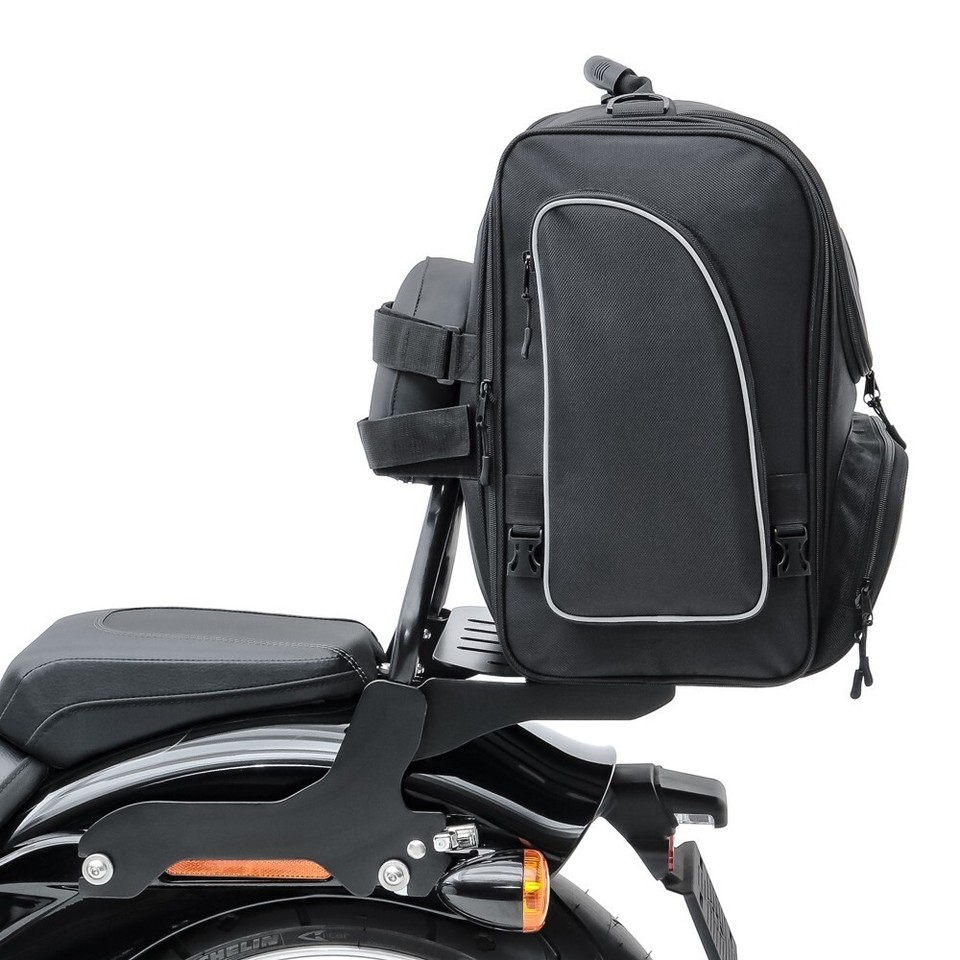 Backrest bag motorcycle Craftride black DP838 | eBay UK