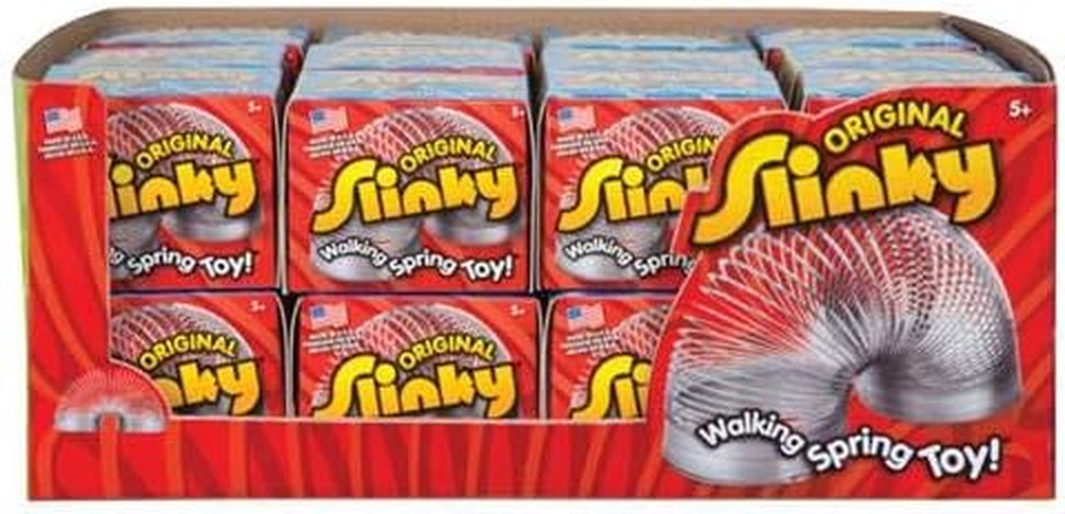 The Original Slinky Walking Spring Toy, 2.75-Inch Diameter Metal Slinky ...