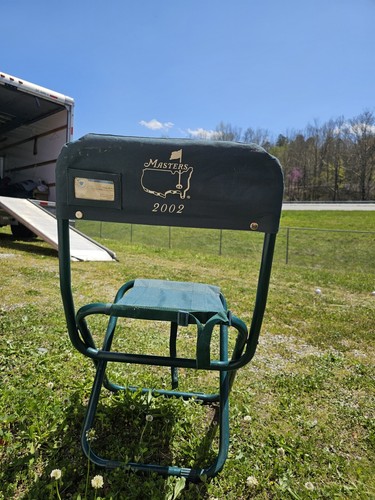 2002 Augusta National Masters Folding Chair Tiger Woods Champion | eBay