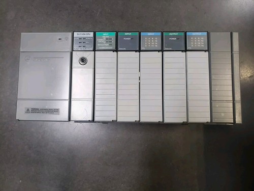 Allen-Bradley 1747-L541 SLC 500 plus 7-Slot Rack Chassis etc w/ 6 ...