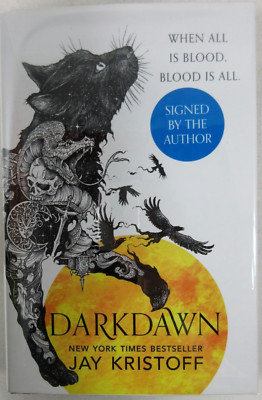 SIGNED 1st UK Edition "Darkdawn" Jay Kristoff HARDBACK DJ Harper ...