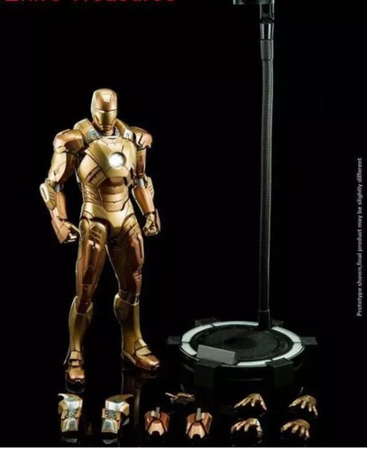 King Arts Iron Man 3 Mark 21 Midas Diecast 1/9 Figure DFS006T WITH ...