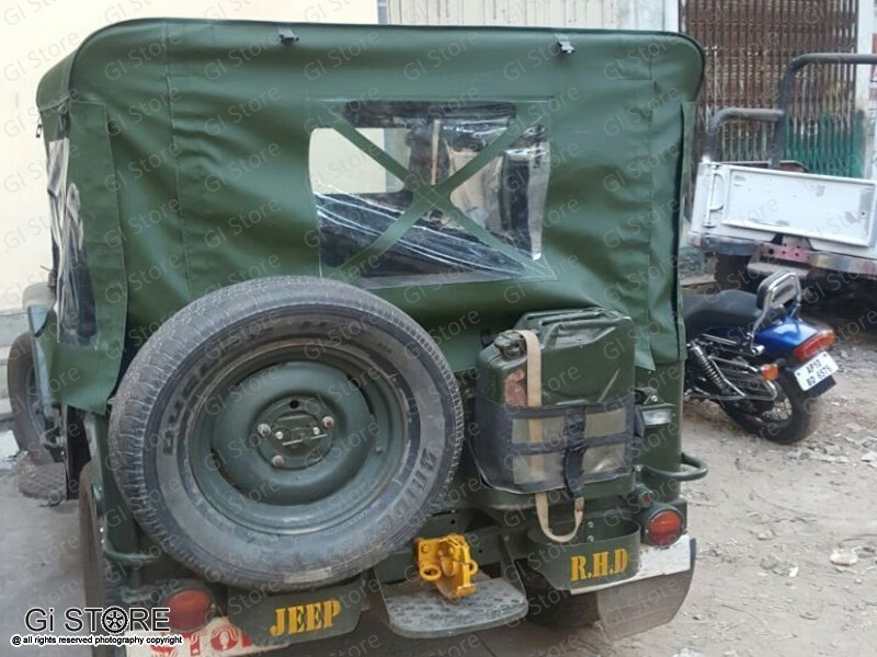 Stiched Soft Top for Jeep Willys CJ3B M38 1953 1971 Cross Bow Green ...