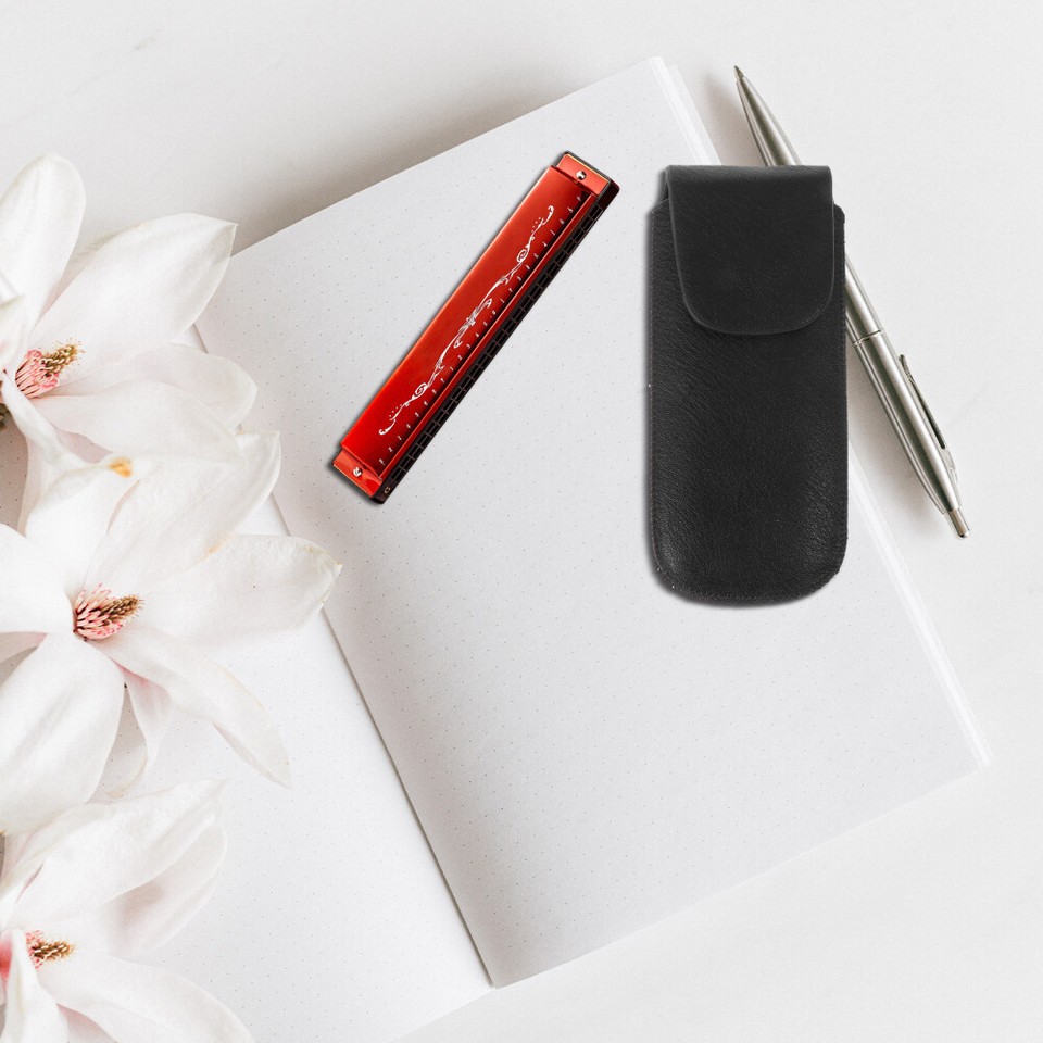 Harmonica Storage Container Pouch Blues Mouth Organ Case Holder Zip for ...