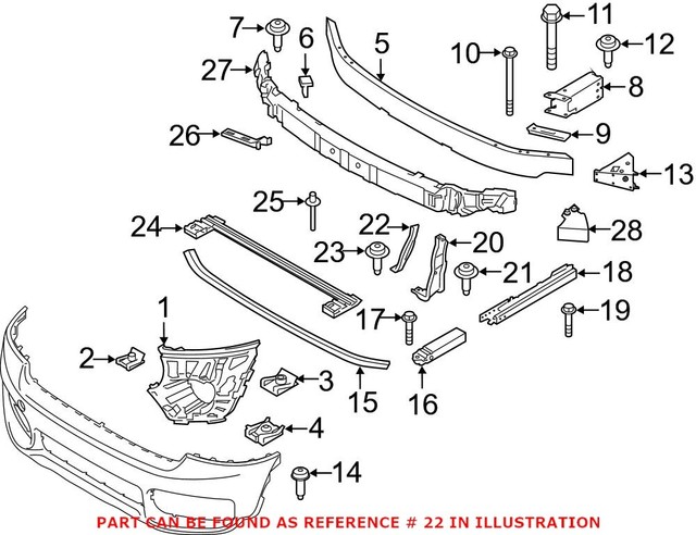 MINI OEM Cooper Front Bumper Grille Grill-side Mounting Bracket Left ...