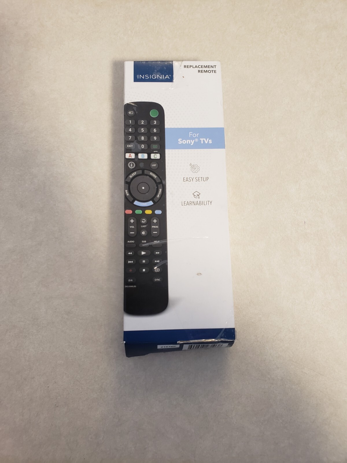 Insignia NS-RMTSNY21 Replacement Remote for Sony TVs | eBay