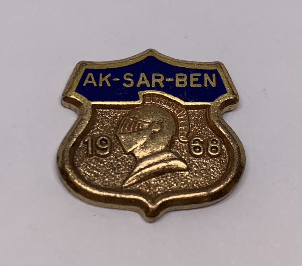 Knights of Ak-Sar-Ben Foundation Aksarben Horse Race Racing 1968 Lapel ...
