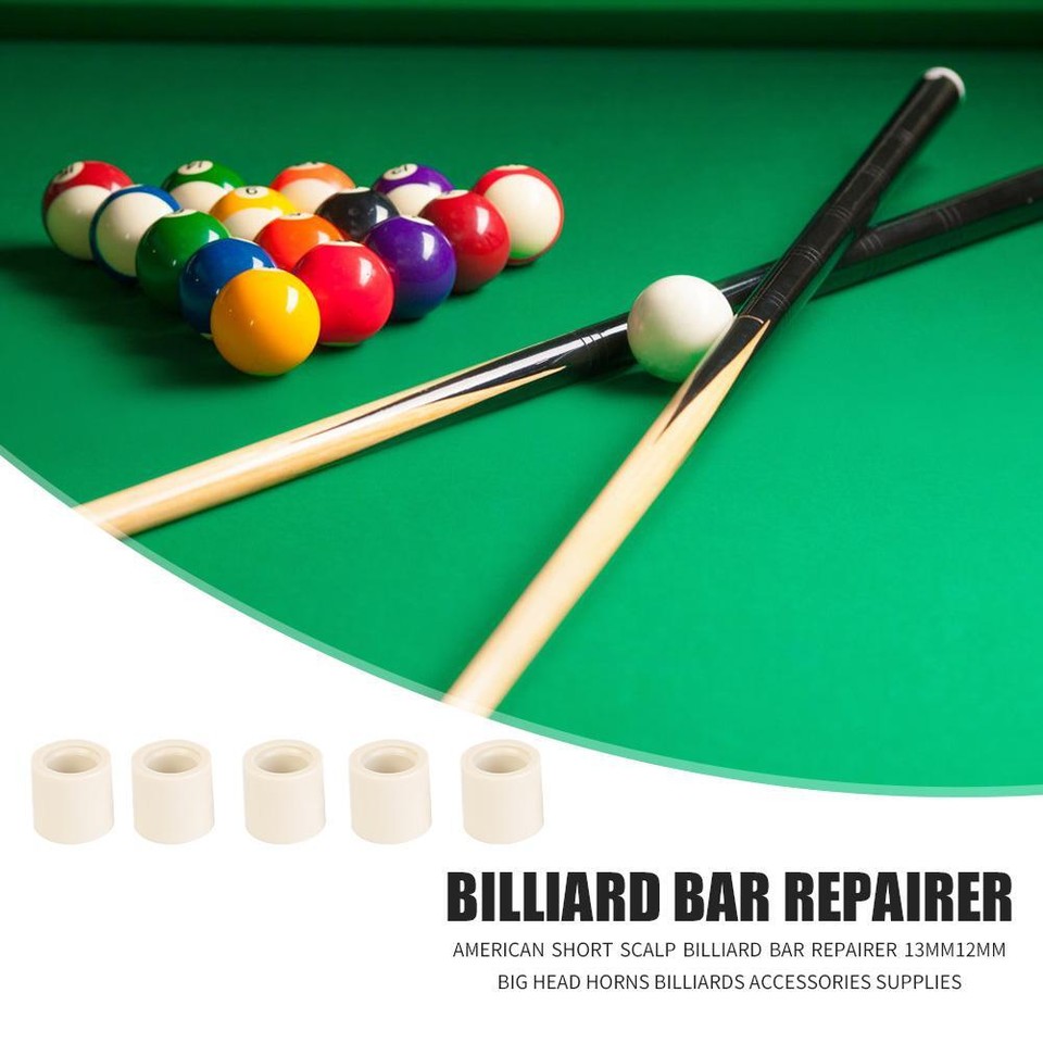 5pcs Billiards Snooker Ferrules Pool Cue Ferrules Repair Accessories (13mm) | eBay