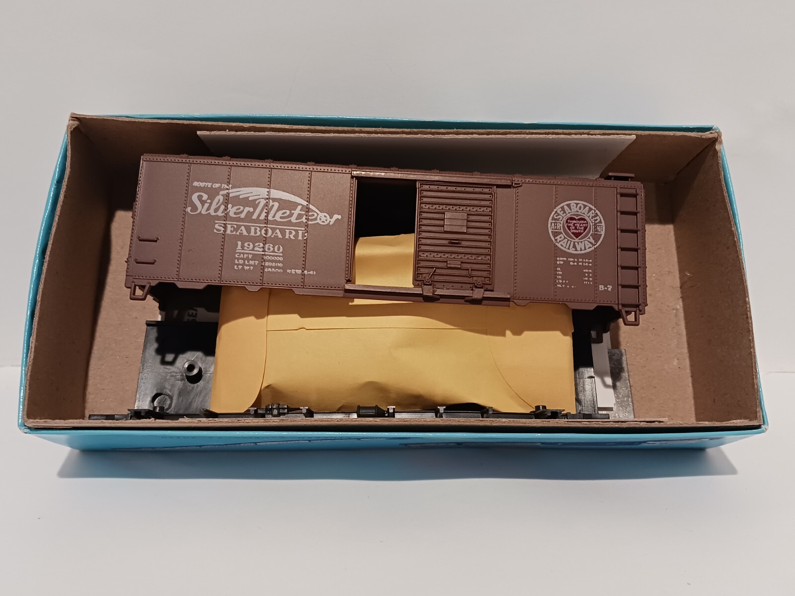 HO Scale Athearn 5004 Seaboard Silver Meteor 40' SD Boxcar Kit 19260 ...