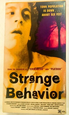 Strange Behavior (VHS, 1981) NEW Sealed Rhino Home Video 1st Press Rare ...