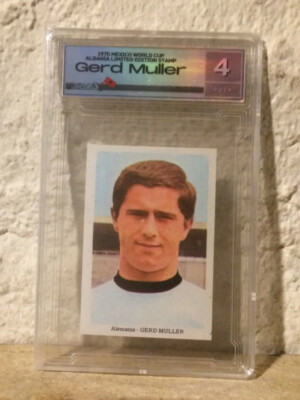 1970 Pre Panini Gerd Muller Soccer México Sticker 4 VG-EX Graded Card ...