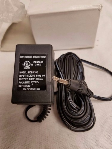 New AC DC Adapter 5V 300mA negative tip 3.5 mm Male Mono Plug | eBay