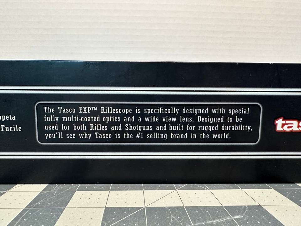 Tasco EXP 3-9X Oval 42x54mm Objective 1" Black Rifle / Shotgun Scope ...