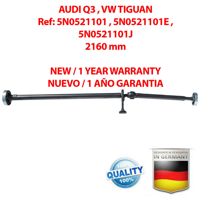 Albero Trasmissione Cardanico AUDI Q3, VW TIGUAN 5N0521101 , 5N0521101E ...