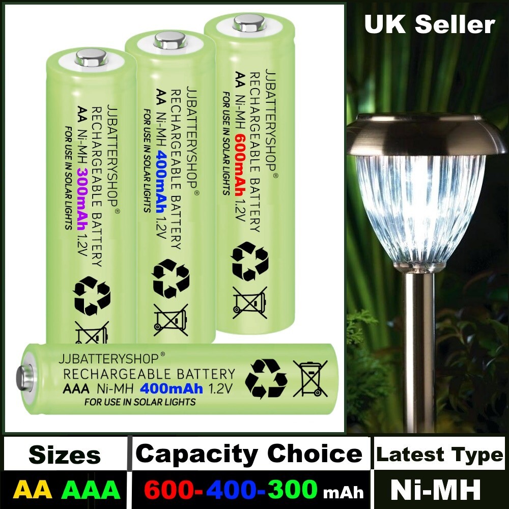 Solar Rechargeable Double A Batteries