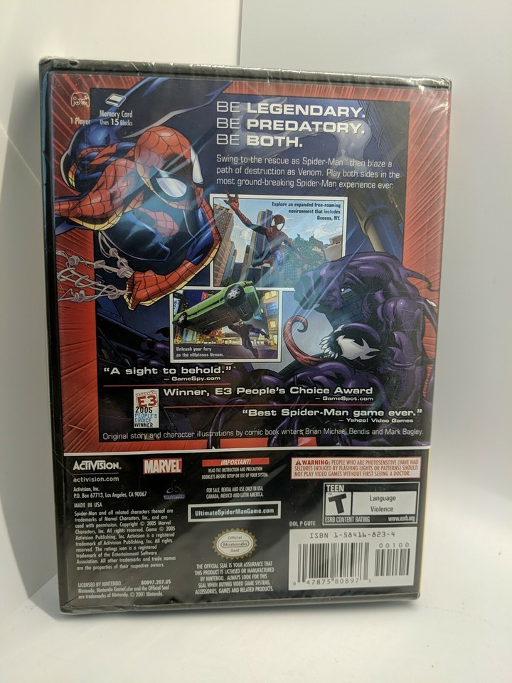 NEW FACTORY SEALED! Nintendo GameCube Ultimate Spider-Man 2005 Game ...